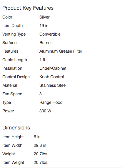 Broan 30-In. Glacier Series Under-Cabinet Range Hood Stainless Steel ...