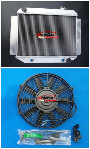 3 Row All Aluminum Radiator + Fan For 1966-1971 HOLDEN HR HK HT HG 6CYL ...