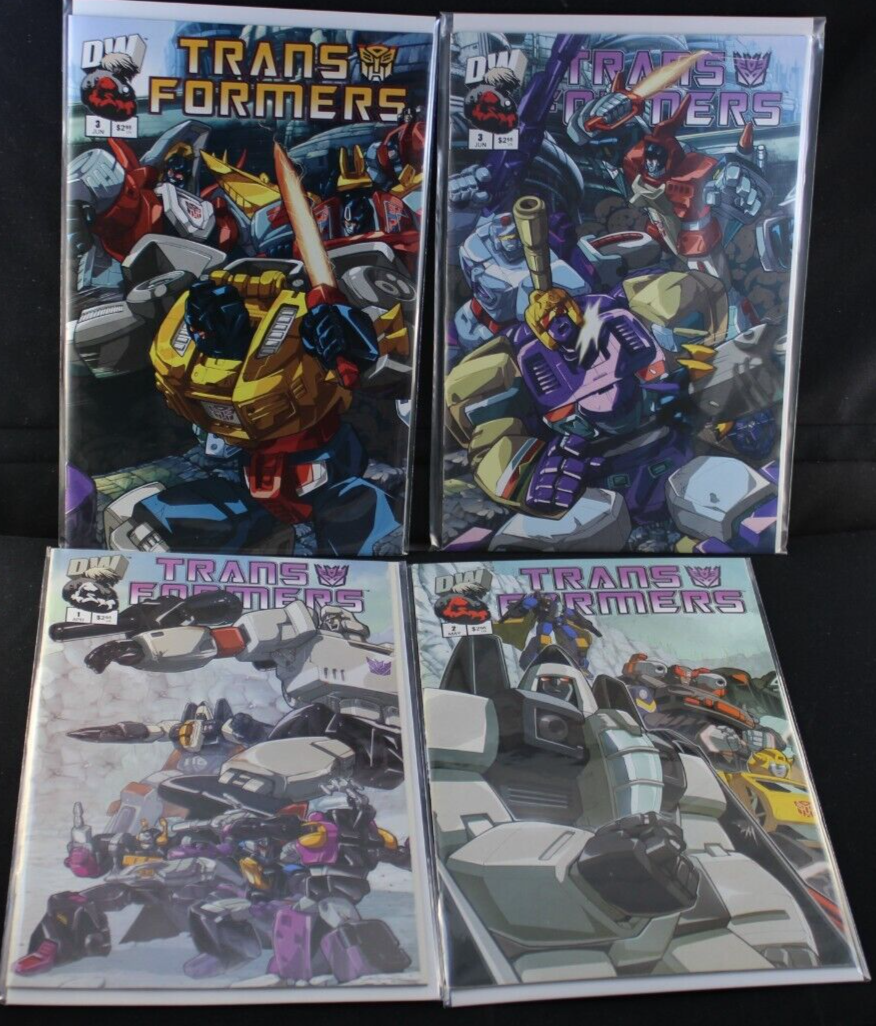 DW Vol 2 Transformers 1 2 3, 3 Pat Lee Decepticon Covers Comic Lot VF ...