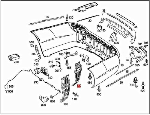 Genuine MERCEDES W221 S-CLASS W221 Bracket 2218851314 | eBay