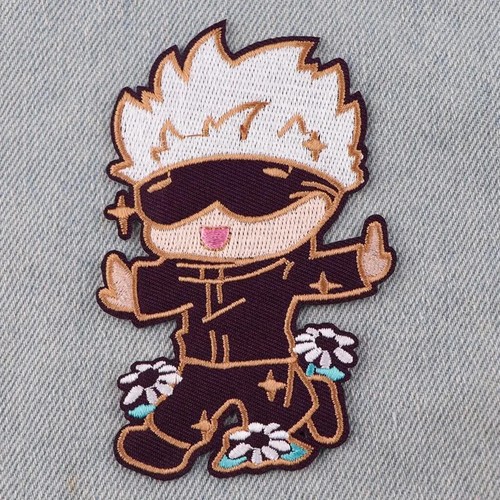 Satoru Gojo Jujutsu Kaisen Anime Series Character Embroidered Iron On ...
