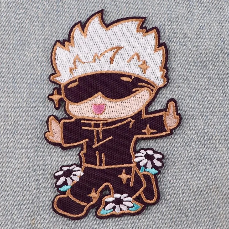 Satoru Gojo Jujutsu Kaisen Anime Series Character Embroidered Iron On ...