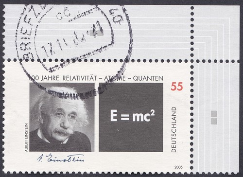 GERMANY 2005 Corner Stamp Michel 2475 Scott 2346 Albert Einstein | eBay