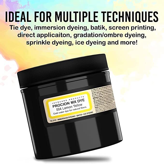 Jacquard Procion Mx Dye Undisputed King of Tie Dye Powder Jet Black 8oz ...