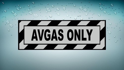 Sticker decal car airplane aircraft airport helicopter avgas only | eBay