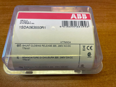 ABB 1SDA063550R1 SHUNT CLOSING RELEASE SCR T7M-X1 220...240Va.c./d.c ...