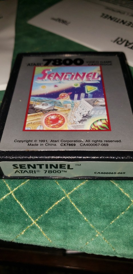 Atari 7800 SENTINEL, Ultra-Rare NTSC version! New In Box (NIB) complete ...