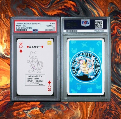 Pokemon PSA10 Blue Mewtwo 150 Diamonds Poker Japan Card | eBay
