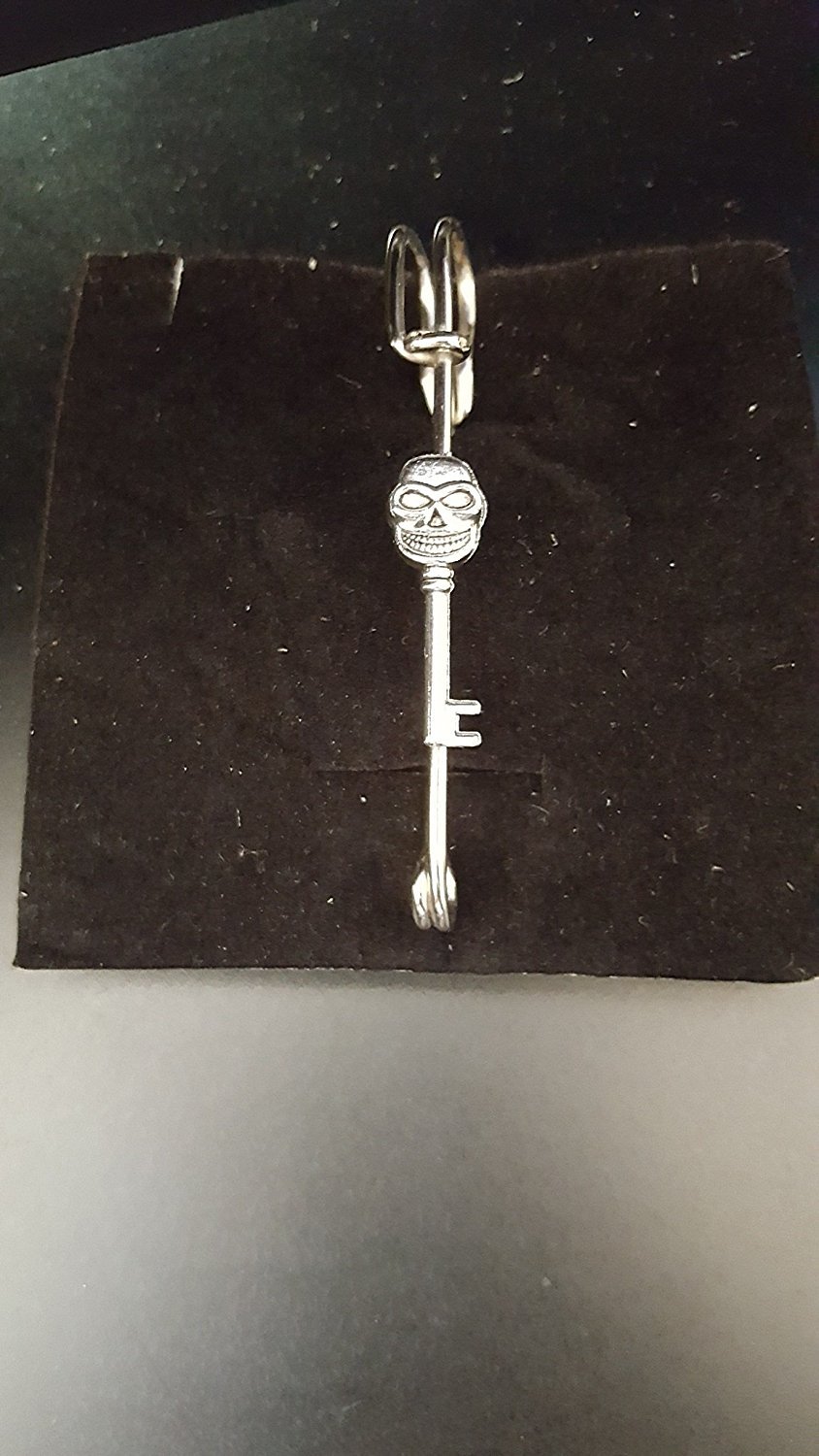 Skeleton Key PT106 Silver Emblem on a Scarf and Kilt Pin 3" 7.5 cm | eBay