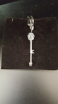 Skeleton Key PT106 Silver Emblem on a Scarf and Kilt Pin 3" 7.5 cm ...
