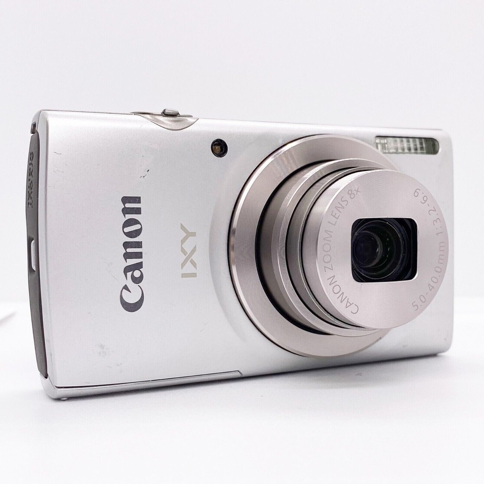 Canon IXY 180 Silver PowerShot ELPH 180 IXUS 175 20MP 8x Digital Camera ...