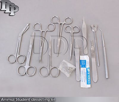 Dissecting Dissection Kit Set LARGE ANIMAL Student College Veterinary ...