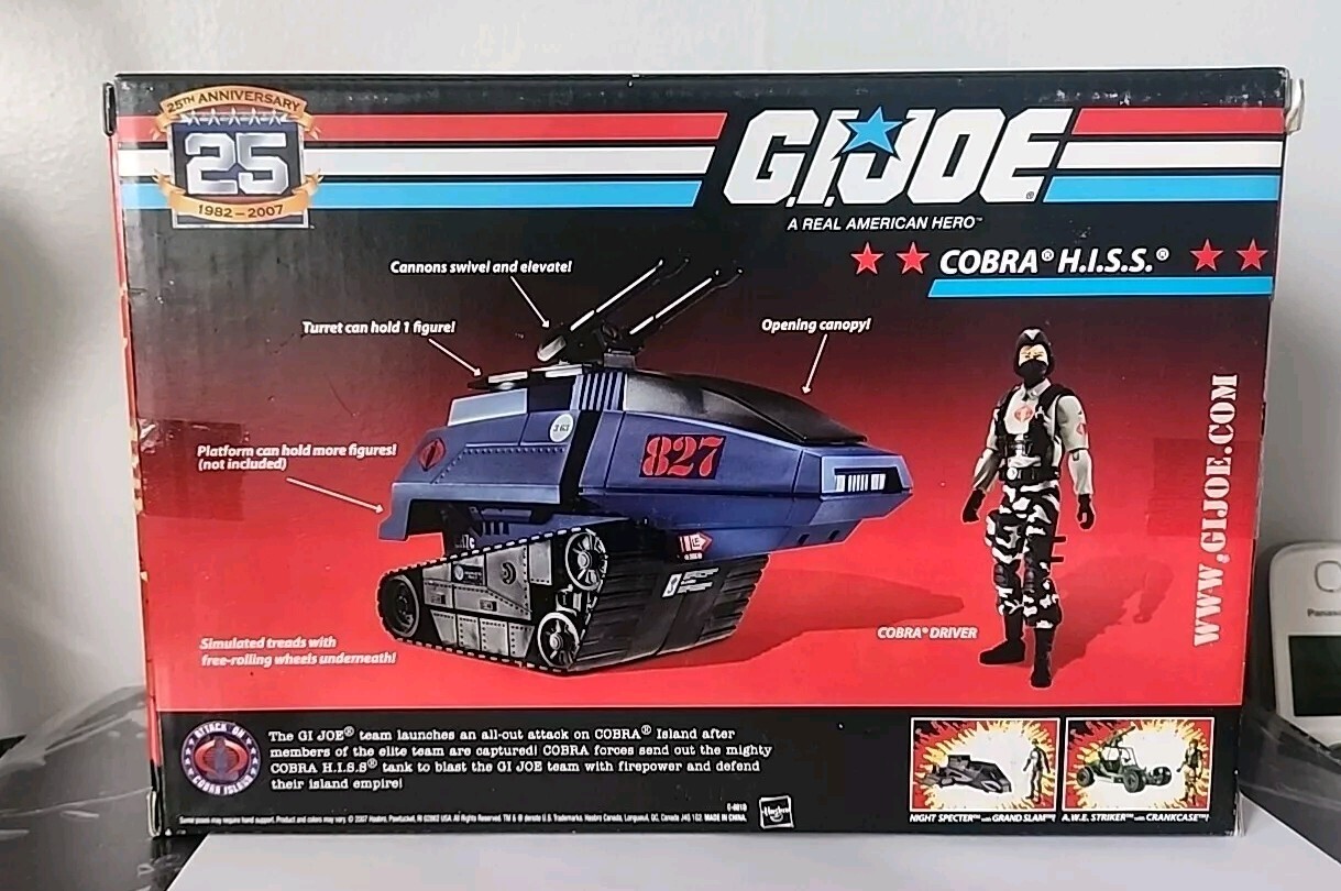GI Joe 25th Anniversary COBRA HISS Tank W/ Driver | eBay