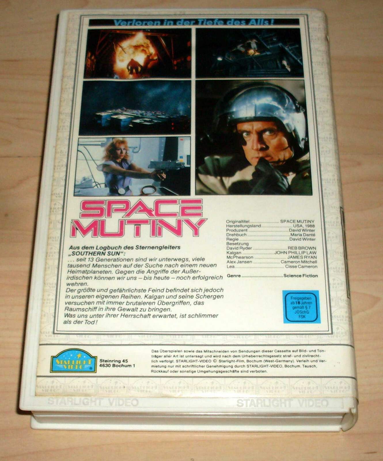 VHS Film - Space Mutiny - Science-Fiction 1988 80s 80er - Videokassette ...