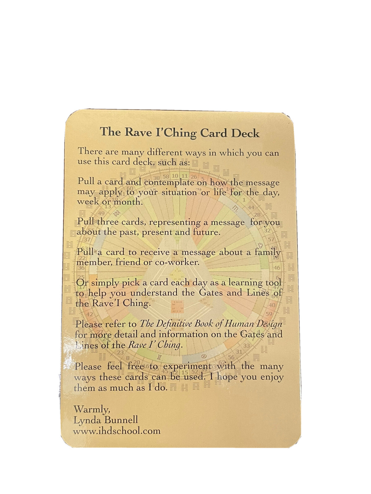 The Human Design System Rave I’Ching Cards 64 Gates & Lines By Lynda ...