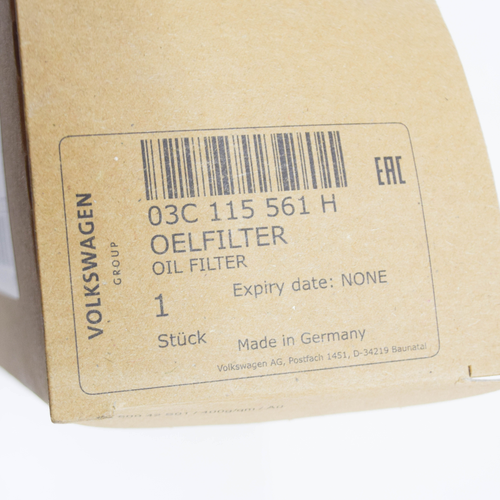 Volkswagen BEETLE A5 Oil Filter 03C115561H | eBay