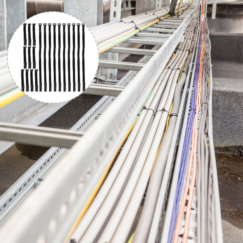 20 Pcs Cable Tie Reusable Ties Fastening Securing Cables Carabiner | eBay