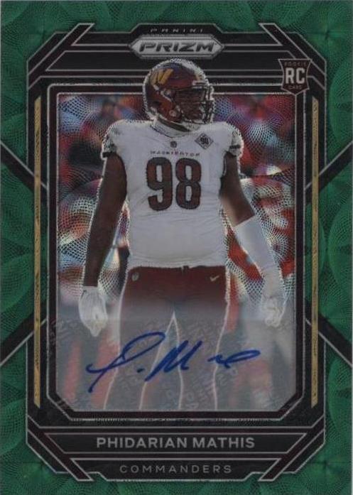2022 Panini Prizm - Rookies Phidarian Mathis #390 Green Scope Prizm /75 ...