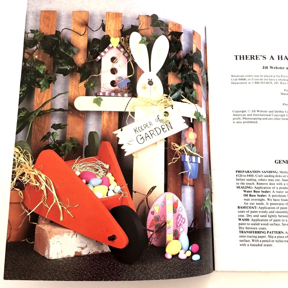 There's A Hare in the Garden Jill Webster Debbie Lewis Tole Decorative ...