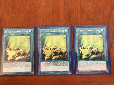 Yugioh Psychic Eraser Laser X3 BLVO-EN089 1st Edition Super Rare Near ...