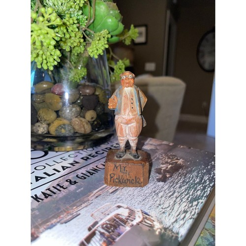 Anri Charles Dickens Carved Wood Figurine Mr Pickwick Vintage Italy | eBay