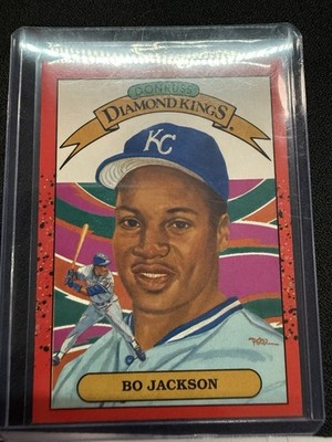 1990 Donruss Diamond Kings Bo Jackson #1 Error Card Rare | eBay