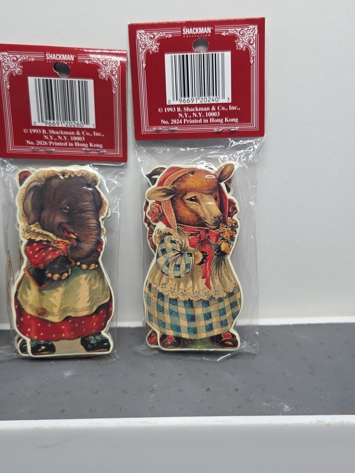 Christmas Ornaments 12 Rare Cats Dogs Pigs Sheep Lions Tiger Bears ...