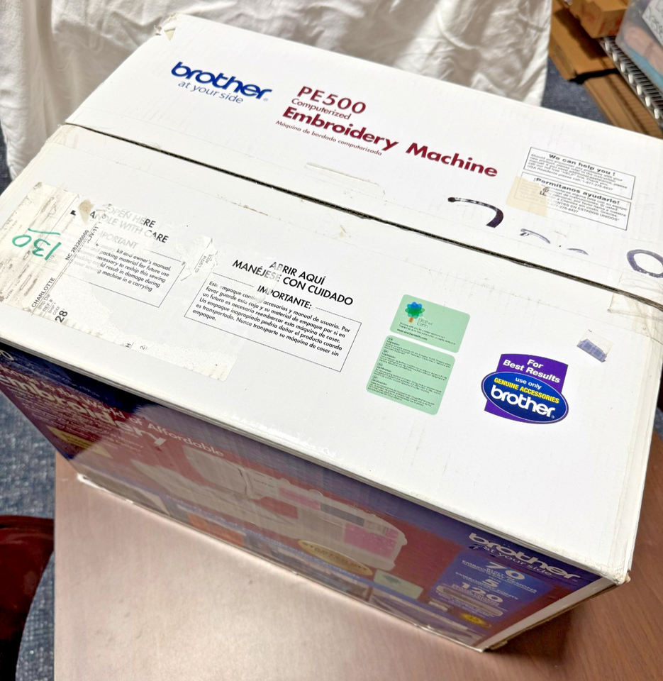 Brother PE500 Sewing Personal Embroidery System Machine New In Open Box ...