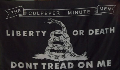BLACK CULPEPER MINUTE MEN FLAG - LIBERTY OR DEATH - RATTLESNAKE ...