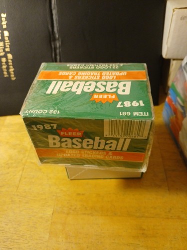 (2)Pc(1987 Fleer **Factory Sealed** Baseball cards, 132 count with logo ...