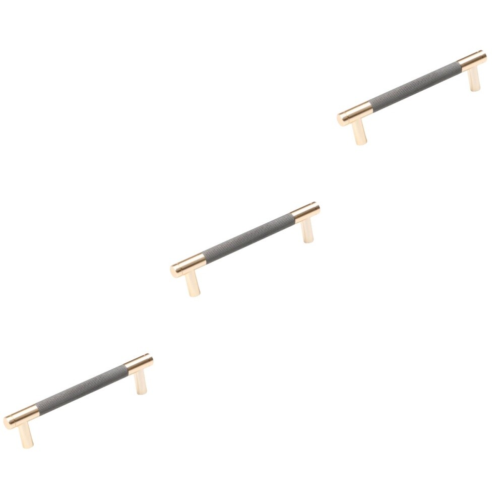 Set of 3 Cabinet Door Handle Space Aluminum Handles Gold Kitchen ...