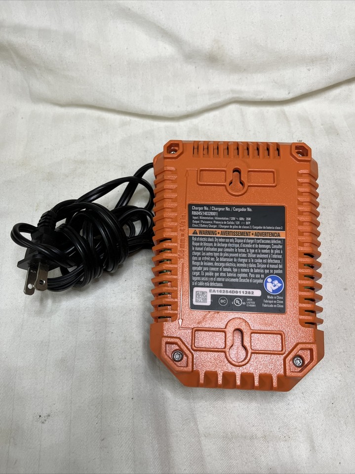 RIDGID 12V JOBMAX RAPID CHARGER R86049 R86045 Works Perfectly Near Mint ...