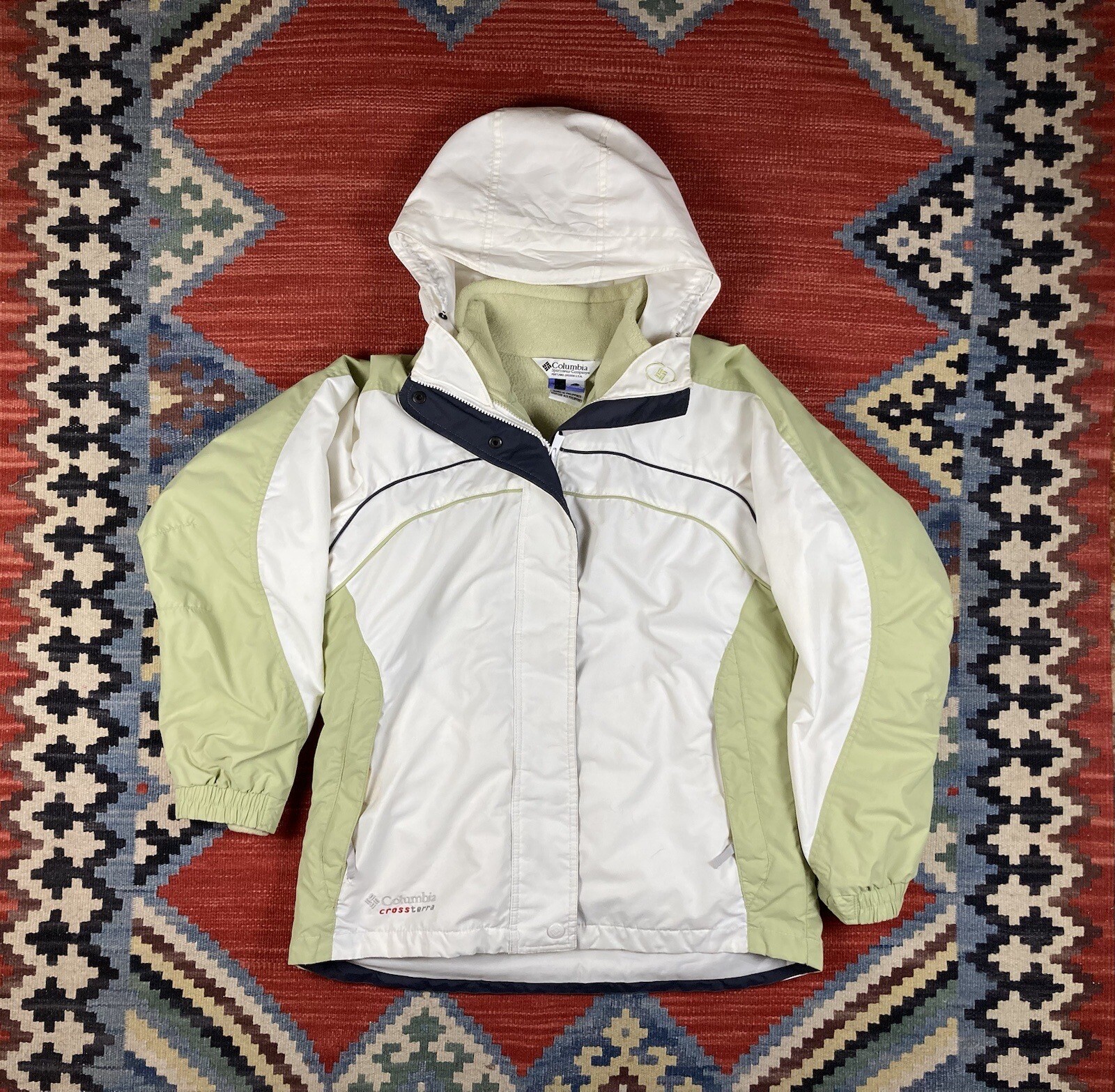 Vintage Columbia Cross Terra Jacket Women’s L Green 3… - Gem