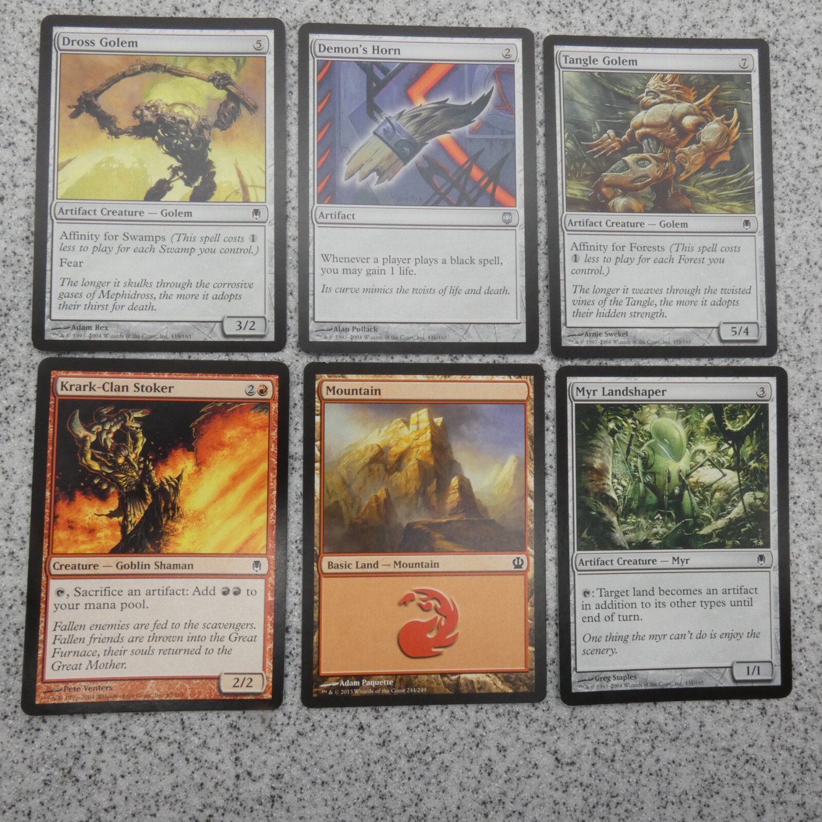 Lot of 6 MAGIC The Gathering Cards DarkSteel Set Builder Starter Pack ...