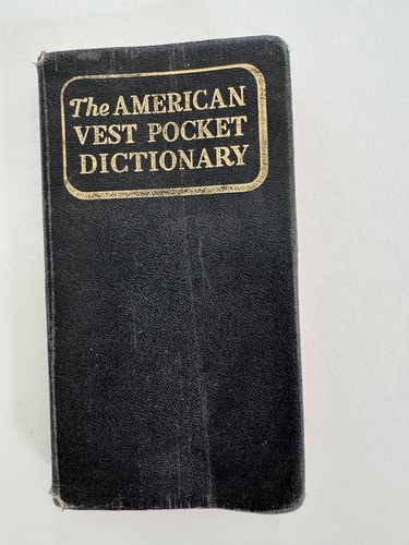 Pocket Dictionary The American Vest Pocket Dictionary | eBay