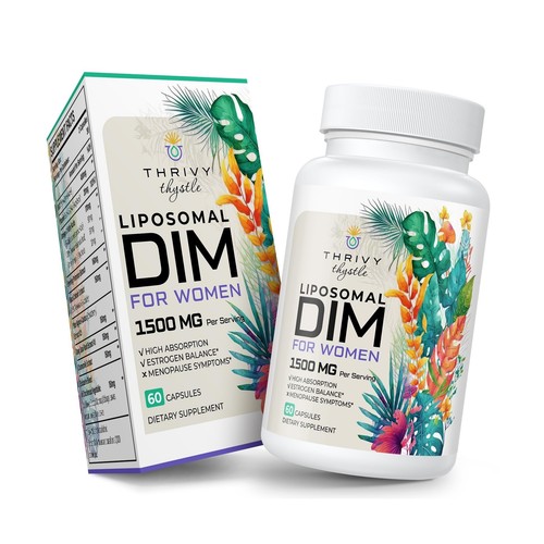 Liposomal DIM Supplement - 400 mg DIM Supplement for Women - Estrogen ...