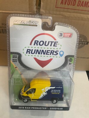 Greenlight Route Runners 2019 Ram Promaster Van GOODYEAR | eBay