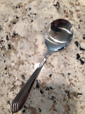 12 RIVA BOUILLON SPOONS HEAVY WEIGHT BY BRANDWARE FREE SHIPPING USA ...