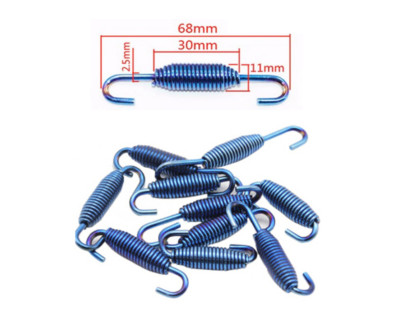 68mm 4PCS Motorcycle Springs Hook Exhaust Muffler Pipe Silencer ...