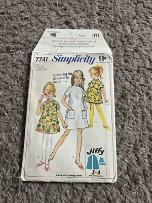Simplicity Sewing Patterns 7741 Child Size 10 Dress Cut kids | eBay