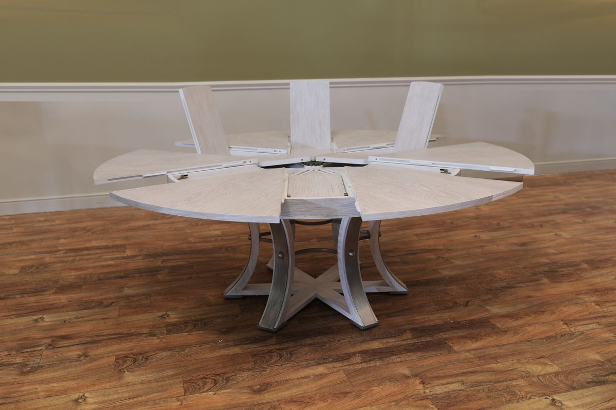 Expanding Round Dining Room Table