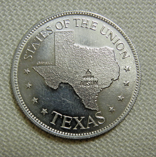 Vintage 1960s Shell's States of the Union Coin Game - Texas Token | eBay
