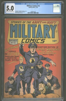 Military Comics #13 (Quality Comics) 1942 CGC 5.0 | eBay