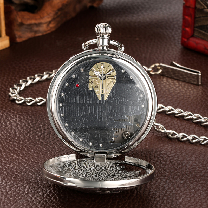 Retro Pocket Watch Star War Song Manual Musical Quartz Movement FOB ...