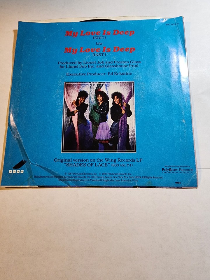 LACE - My Love is Deep/Instrumental VG+ F287 | eBay
