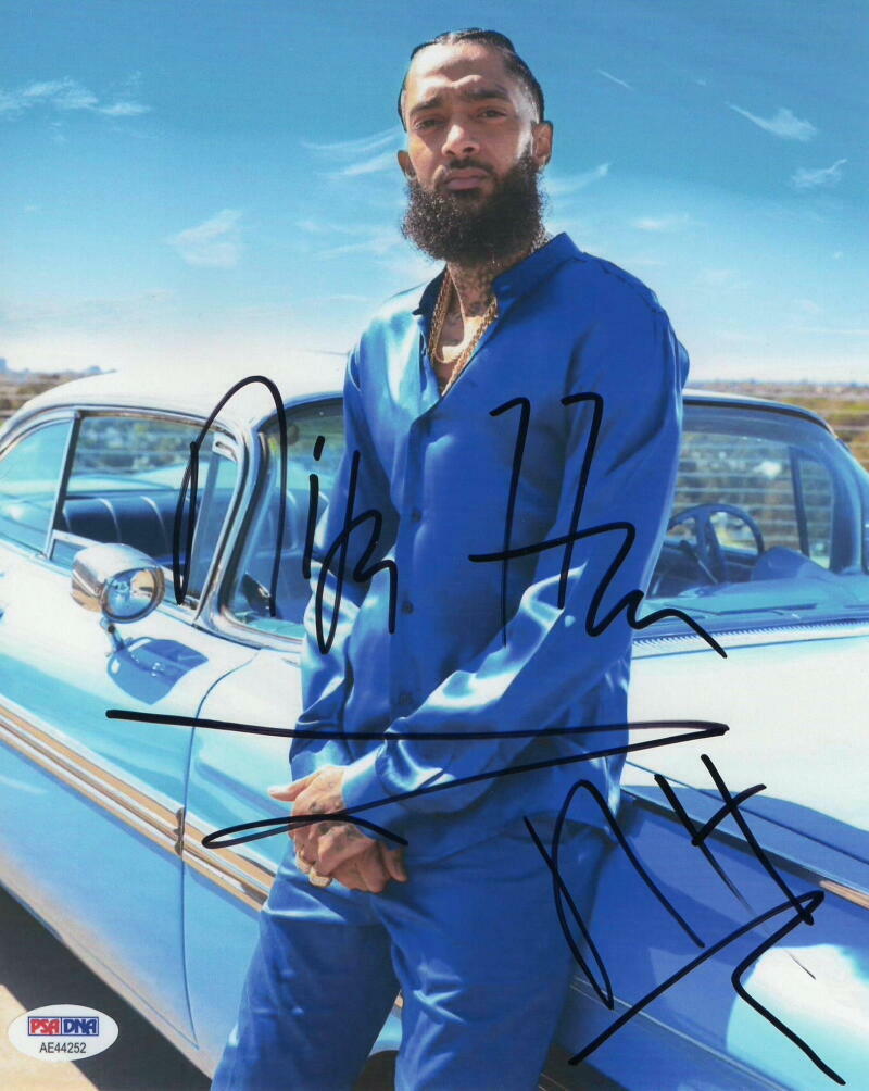 NIPSEY HUSSLE SIGNED AUTOGRAPH 8x10 PHOTO - VICTORY LAP, CRENSHAW ...
