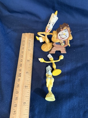 Beauty And The Beast mini plastic figurines Vintage Candelabra Lumiere ...