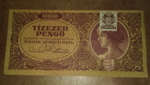 10,0000 Pengo 1945 & 1Million Pengo1946 🇭🇺Hungary Banknote Budapest ...