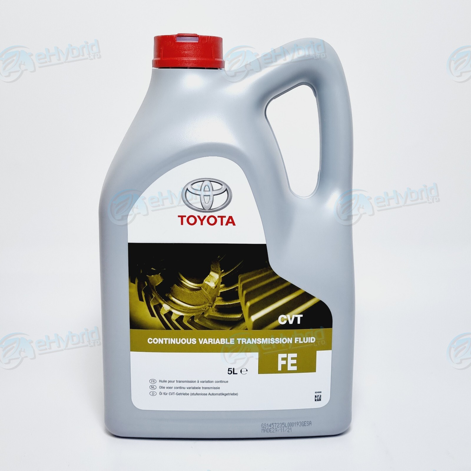 GENUINE TOYOTA CONTINUOUS VARIABLE TRANSMISSION FLUID CVT FLUID FE 5L ...