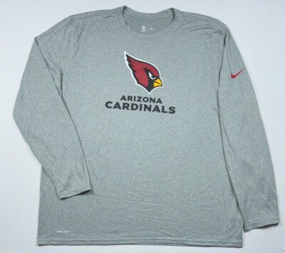 Men's Nike Dri-Fit Football Cardinals 3XL Long Sleeve Polyester Shirt ...
